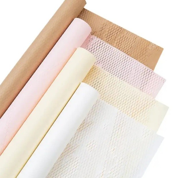 Biodegradable Eco Friendly Packaging Honeycomb Paper Wrap Brown Kraft ...